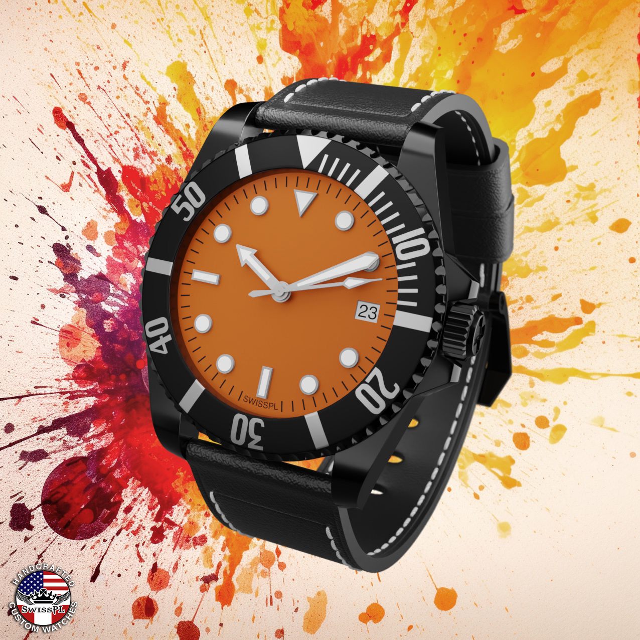Orange dial watch – Timeless Valor