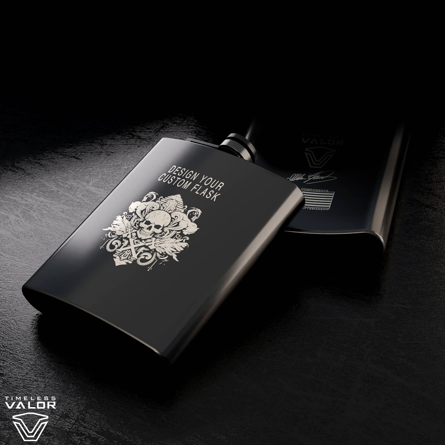 Custom Flask: Your Design – Timeless Valor